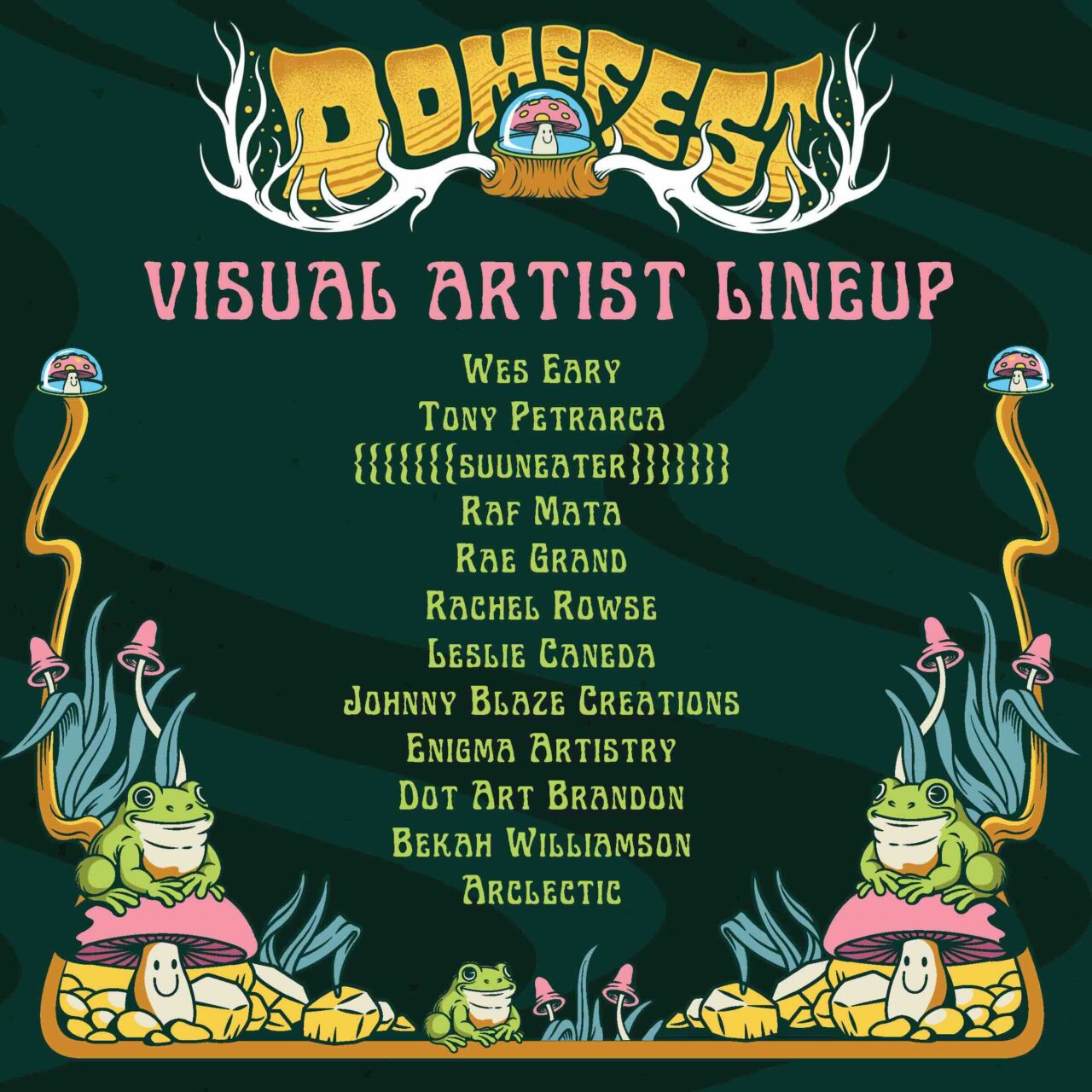 Visual Artist Lineup | Domefest 2026